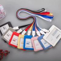 China Plastic Sublimation ID Card Holder Blanks Personalized Sublimation Lanyard Card Holder With Aluminum Sheet for sale