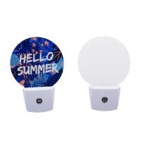 China Acrylic LED Night Light Blanks Light Control Intelligent Sublimation Sensor Night Light For Home Decoration for sale