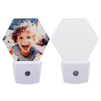 China Acrylic LED Night Light Blanks Light Control Intelligent Sublimation Sensor Night Light For Home Decoration for sale