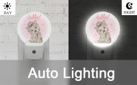 China Acrylic LED Night Light Blanks Light Control Intelligent Sublimation Sensor Night Light For Home Decoration for sale