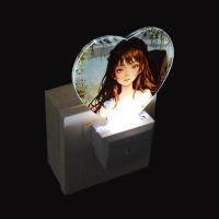 China Acrylic LED Night Light Blanks Light Control Intelligent Sublimation Sensor Night Light For Home Decoration for sale