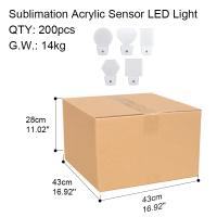 China Acrylic LED Night Light Blanks Light Control Intelligent Sublimation Sensor Night Light For Home Decoration for sale