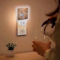 China Acrylic LED Night Light Blanks Light Control Intelligent Sublimation Sensor Night Light For Home Decoration for sale