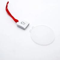 China Sublimation Christmas Ornaments Personalized Glow In Dark Round Sublimation Blanks LED Acrylic Light USB Charger And Battery for sale
