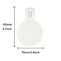 China Sublimation Christmas Ornaments Personalized Glow In Dark Round Sublimation Blanks LED Acrylic Light USB Charger And Battery for sale