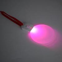 China Sublimation Christmas Ornaments Personalized Glow In Dark Round Sublimation Blanks LED Acrylic Light USB Charger And Battery for sale