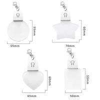 China Custom Acrylic LED Light Up Keyring Blanks Sublimation Light Keychains for sale