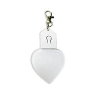 China Custom Acrylic LED Light Up Keyring Blanks Sublimation Light Keychains for sale