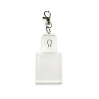 China Custom Acrylic LED Light Up Keyring Blanks Sublimation Light Keychains for sale