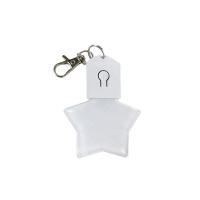 China Custom Acrylic LED Light Up Keyring Blanks Sublimation Light Keychains for sale