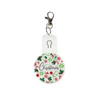 China Custom Acrylic LED Light Up Keyring Blanks Sublimation Light Keychains for sale