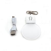 China Custom Acrylic LED Light Up Keyring Blanks Sublimation Light Keychains for sale