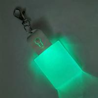 China Custom Acrylic LED Light Up Keyring Blanks Sublimation Light Keychains for sale