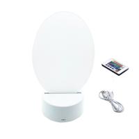 China Sublimation Blank LED Acrylic Night Light Photo Frame Ornament For Home Office for sale