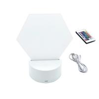 China Sublimation Blank LED Acrylic Night Light Photo Frame Ornament For Home Office for sale