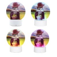 China Sublimation Blank LED Acrylic Night Light Photo Frame Ornament For Home Office for sale