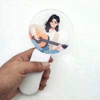 China Creative Sublimation Acrylic LED Cheer Stick Blanks 7 Colors LED Cheer Stick For DIY Photo Printing for sale