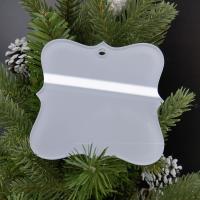 China Sublimation Acrylic Pendant Blank Resin Ornament Blank Christmas Ornaments For Personalization for sale