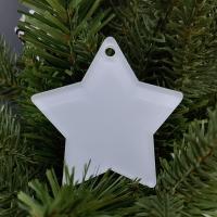 China Sublimation Acrylic Pendant Blank Resin Ornament Blank Christmas Ornaments For Personalization for sale