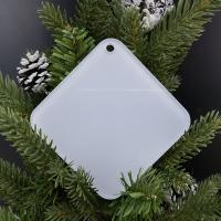 China Sublimation Acrylic Pendant Blank Resin Ornament Blank Christmas Ornaments For Personalization for sale