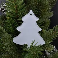 China Sublimation Acrylic Pendant Blank Resin Ornament Blank Christmas Ornaments For Personalization for sale
