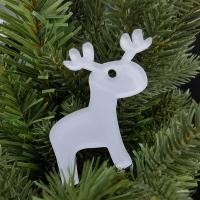 China Sublimation Acrylic Pendant Blank Resin Ornament Blank Christmas Ornaments For Personalization for sale