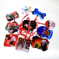 China Sublimation Acrylic Pendant Blank Resin Ornament Blank Christmas Ornaments For Personalization for sale