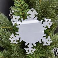 China Sublimation Acrylic Pendant Blank Resin Ornament Blank Christmas Ornaments For Personalization for sale