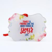China Sublimation Acrylic Pendant Blank Resin Ornament Blank Christmas Ornaments For Personalization for sale