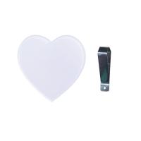 China DIY Printed Sublimation Blank Acrylic Car Photo Clip Custom Car Sunshade Decoration for sale