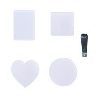 China DIY Printed Sublimation Blank Acrylic Car Photo Clip Custom Car Sunshade Decoration for sale