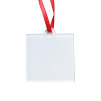 China Sublimation Blank Acrylic Car Hanging Pendant Diy Printing Acrylic Christmas Decoration Blank Acrylic Ornaments for sale