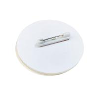 China Sublimation Acrylic Badge Blanks With Pin Custom Printing Sublimation Name Tags for sale