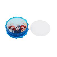 China Portable Double Sided Manual Sublimation Herb Grinder With Printable Acrylic Blanks Plastic Small Spice Grinder With Storage for sale