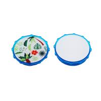 China Portable Double Sided Manual Sublimation Herb Grinder With Printable Acrylic Blanks Plastic Small Spice Grinder With Storage for sale