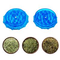 China Portable Double Sided Manual Sublimation Herb Grinder With Printable Acrylic Blanks Plastic Small Spice Grinder With Storage for sale