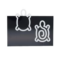 China Creative DIY Printing Blank Acrylic Sublimation Pins Heat Transfer Acrylic Decorative Paper Clips for sale