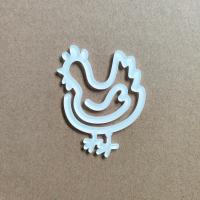 China Creative DIY Printing Blank Acrylic Sublimation Pins Heat Transfer Acrylic Decorative Paper Clips for sale