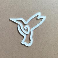 China Creative DIY Printing Blank Acrylic Sublimation Pins Heat Transfer Acrylic Decorative Paper Clips for sale