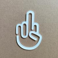 China Creative DIY Printing Blank Acrylic Sublimation Pins Heat Transfer Acrylic Decorative Paper Clips for sale