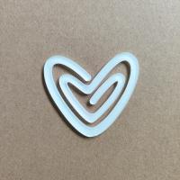 China Creative DIY Printing Blank Acrylic Sublimation Pins Heat Transfer Acrylic Decorative Paper Clips for sale
