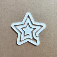 China Creative DIY Printing Blank Acrylic Sublimation Pins Heat Transfer Acrylic Decorative Paper Clips for sale