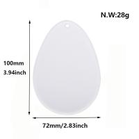 China Sublimation Acrylic Pendant Easter Bunny Egg Single Sided DIY for sale
