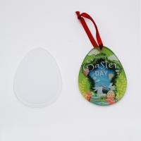 China Sublimation Acrylic Pendant Easter Bunny Egg Single Sided DIY for sale