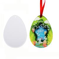 China Sublimation Acrylic Pendant Easter Bunny Egg Single Sided DIY for sale