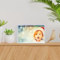 China Sublimation Glitter Liquid Photo Frame With Printable Aluminum Sheet Diy Custom Photo Printing Liquid Picture Frame for sale
