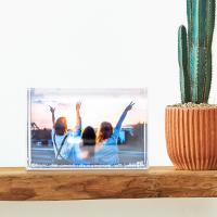 China Sublimation Glitter Liquid Photo Frame With Printable Aluminum Sheet Diy Custom Photo Printing Liquid Picture Frame for sale