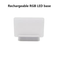 China Rechargeable Batteries RGB LED Acrylic Photo Frame Blanks Sublimation Photo Frames Christmas LED Night Light for sale