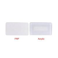 China Blank Rectangle Sublimation Acrylic Badge Custom Sublimation Photo Printing Fridge Magnet For Fridge Decoration Sticker for sale