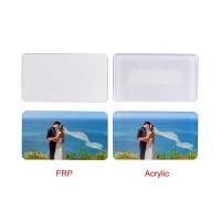 China Blank Rectangle Sublimation Acrylic Badge Custom Sublimation Photo Printing Fridge Magnet For Fridge Decoration Sticker for sale